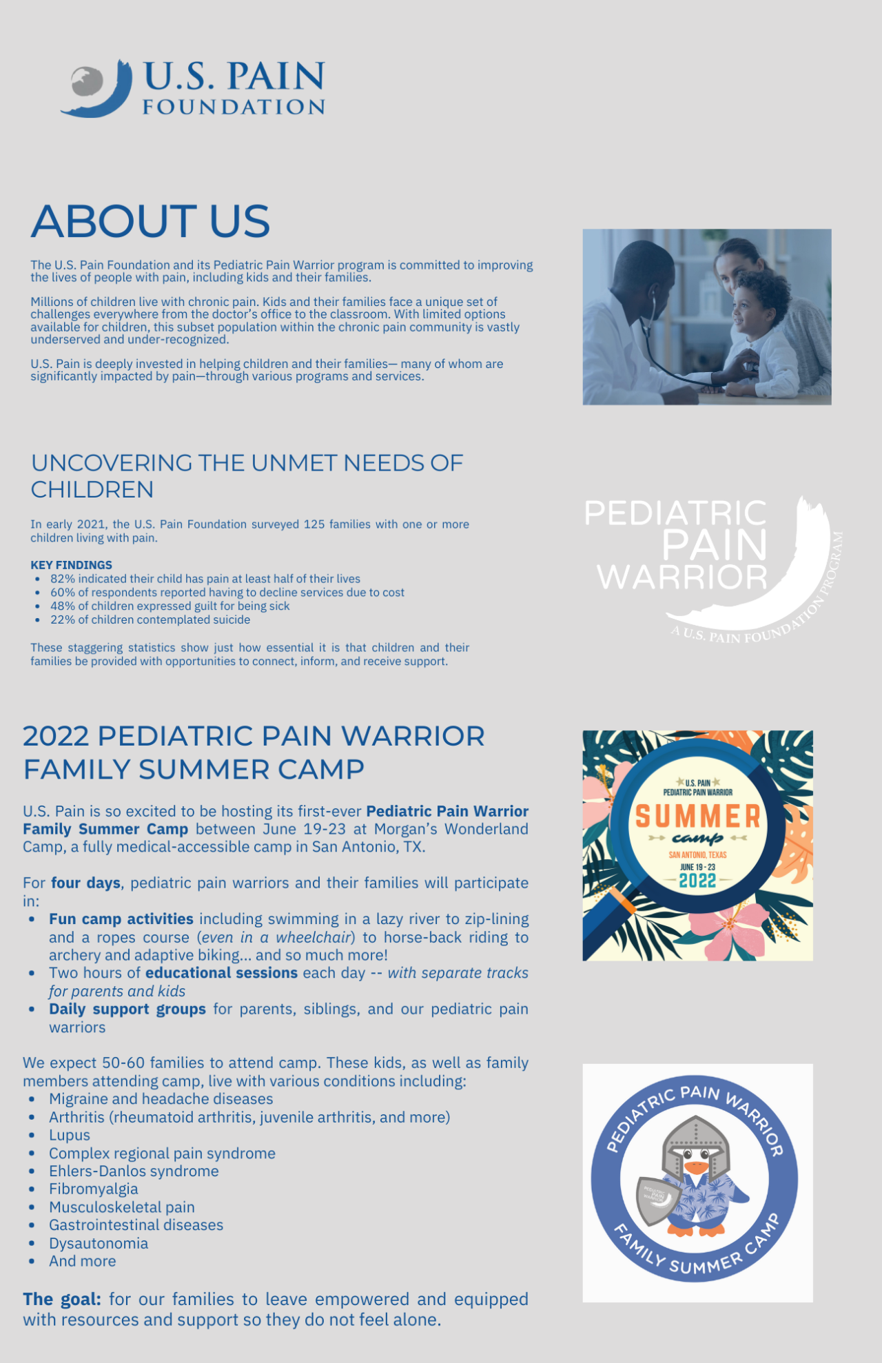 Pediatric Pain Warriors - U.S. Pain Foundation