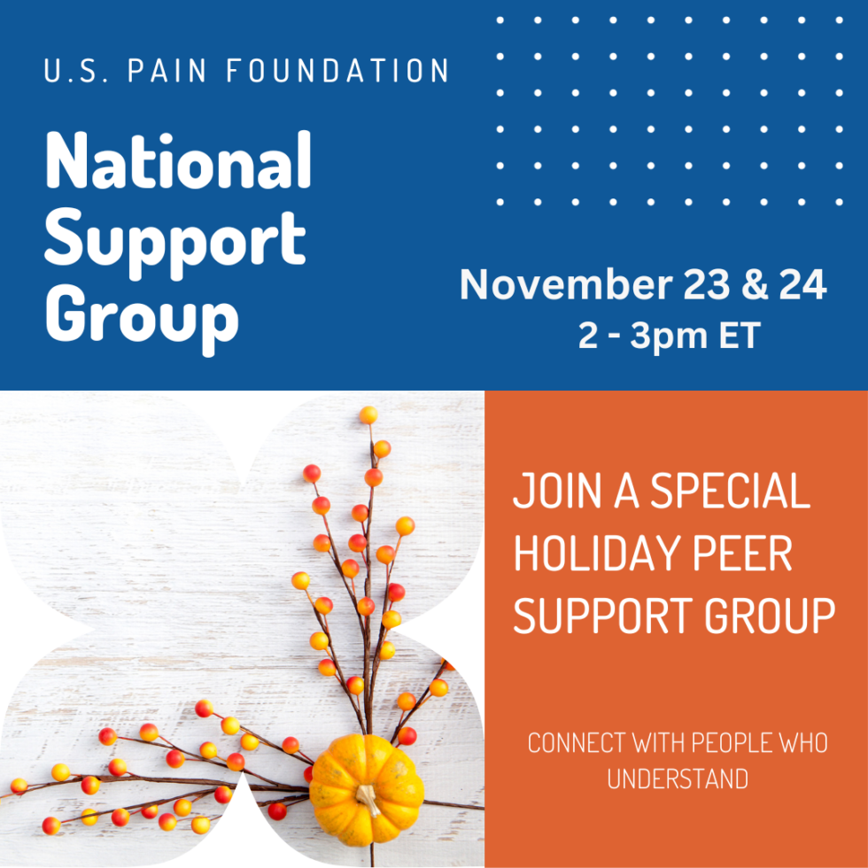 Special Peer-Led Holiday Chronic Pain Support Group - U.S. Pain Foundation